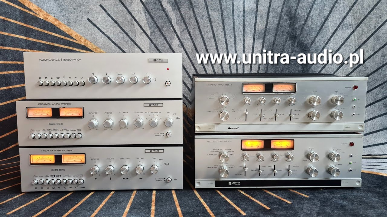 UNITRA-AUDIO ☆ Wzmacniacze Fonica PA-107 PA-1801 PA-2801 PA-428 [opis w ...