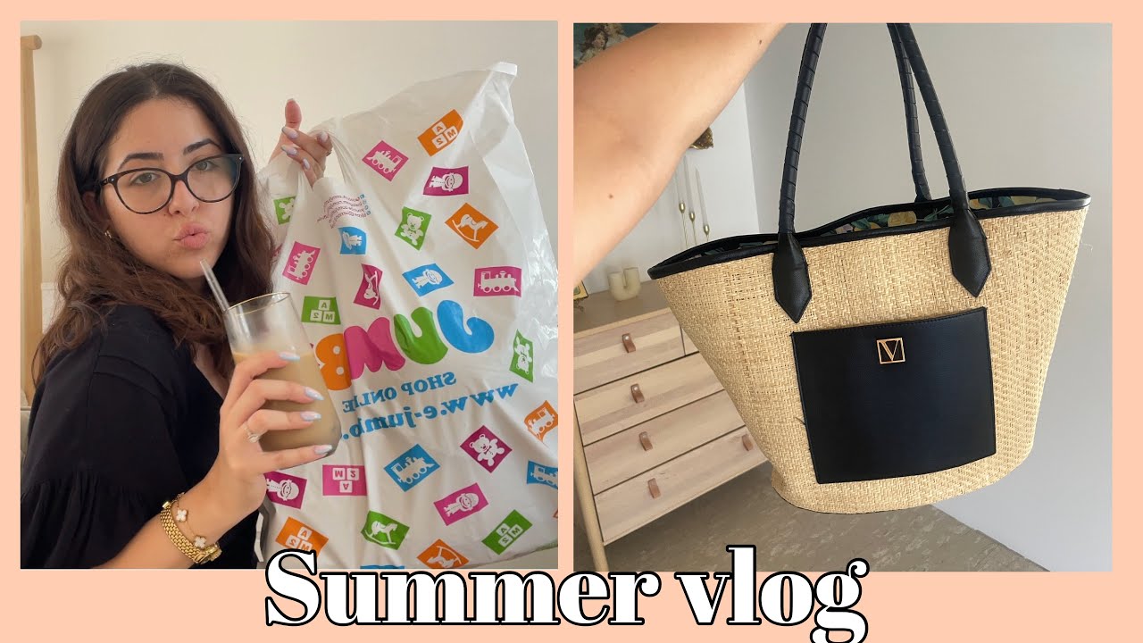 Καλοκαιρινο Vlog 🩷 ~ Jumbo Haul τι εχω μεσα στη τσαντα θαλασσης