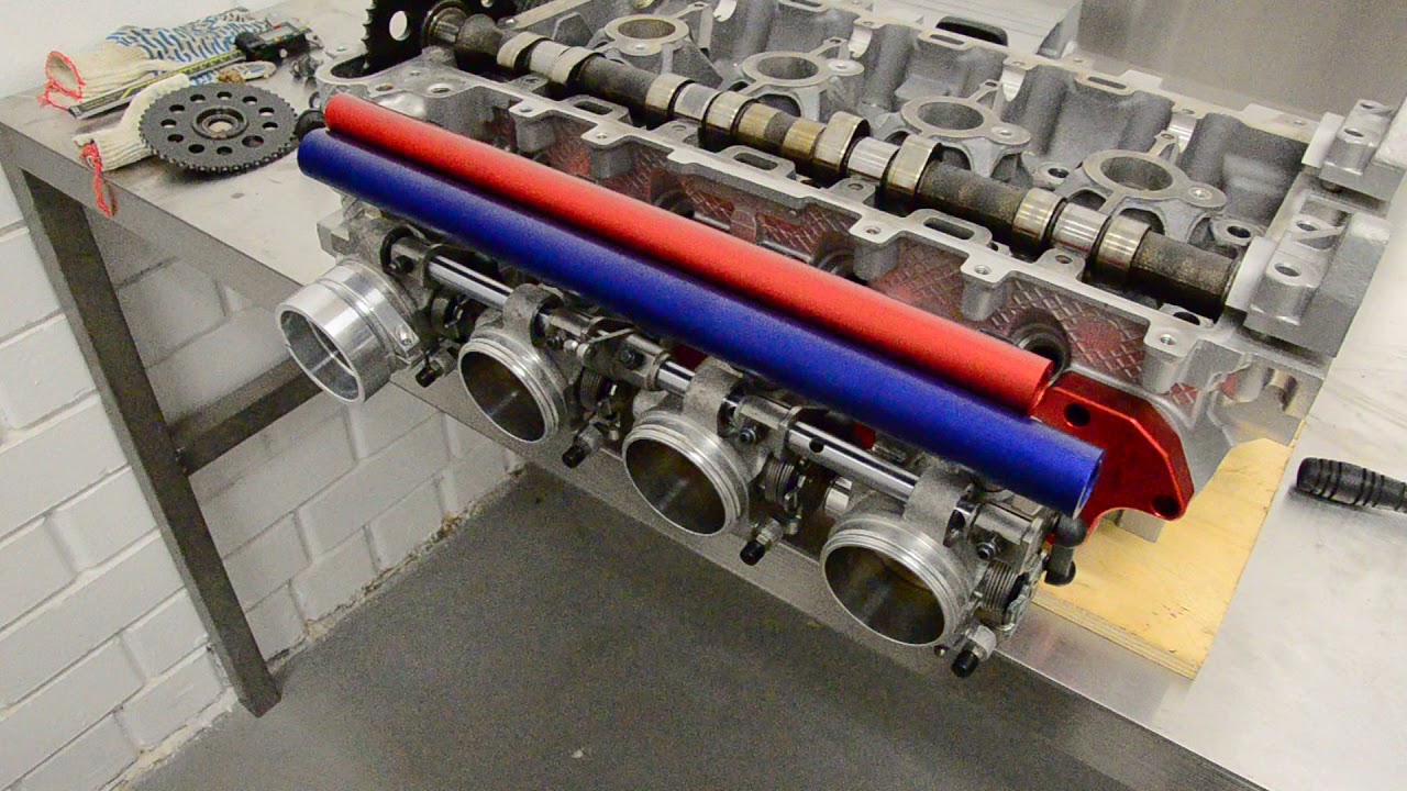 gm ecotec itb system (50mm bmw s54 bodies) - YouTube