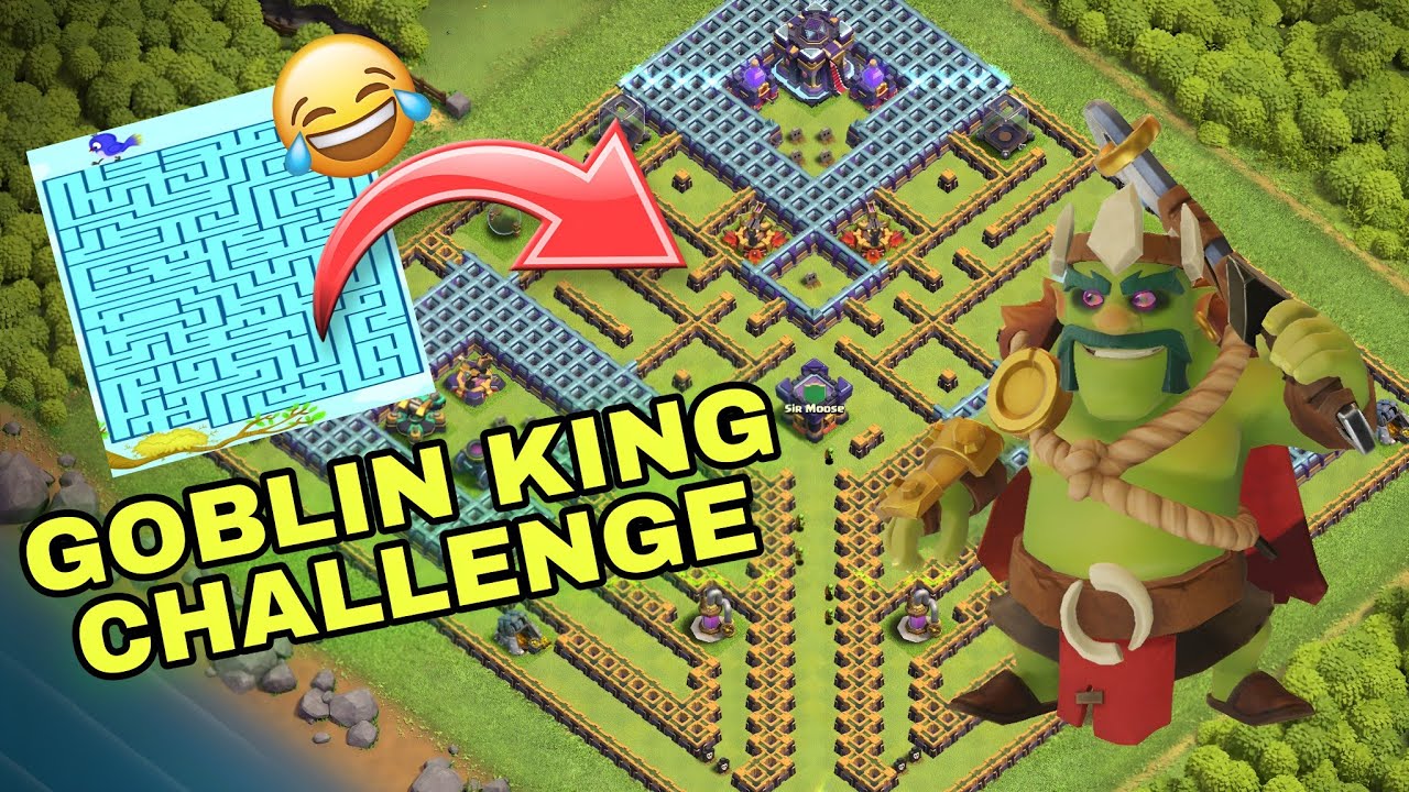 Goblin king challenge | How to do 3 star Goblin king challenge (clash ...