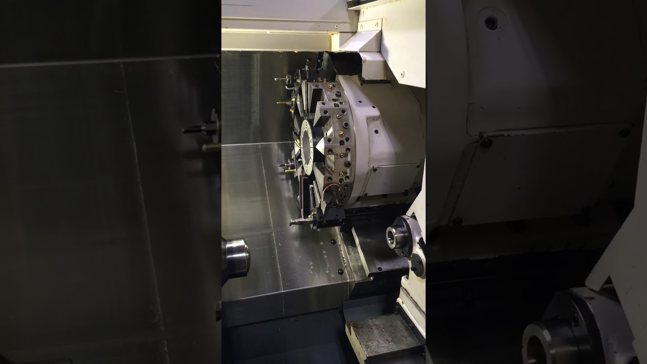 Okuma Genos l250 Cnc turning center - YouTube