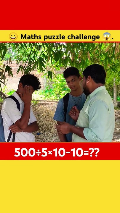 Mathematics 🤩Puzzle Challenge!#challeger #mathproblem #mathchallenge ...