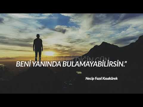 ÜSTAD NECİP FAZIL' DAN HAYAT DERSLERİ,ÖMRÜN İLK YARISI, İKİNCİ YARISINI BEKLEMEKLE, İKİNCİ YARISI DA
