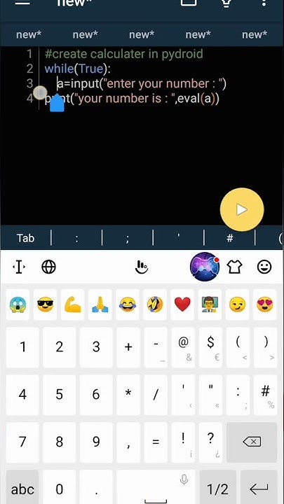 python mini project in pydroid 3 create clalculater python program - YouTube