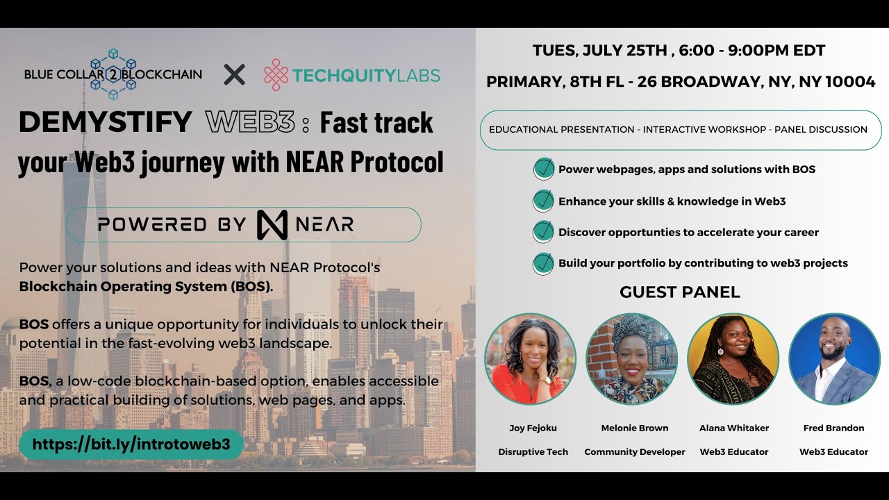 Demystify Web3 ReCap Video - NEAR Protocol - NY July 25th, 2023 - YouTube