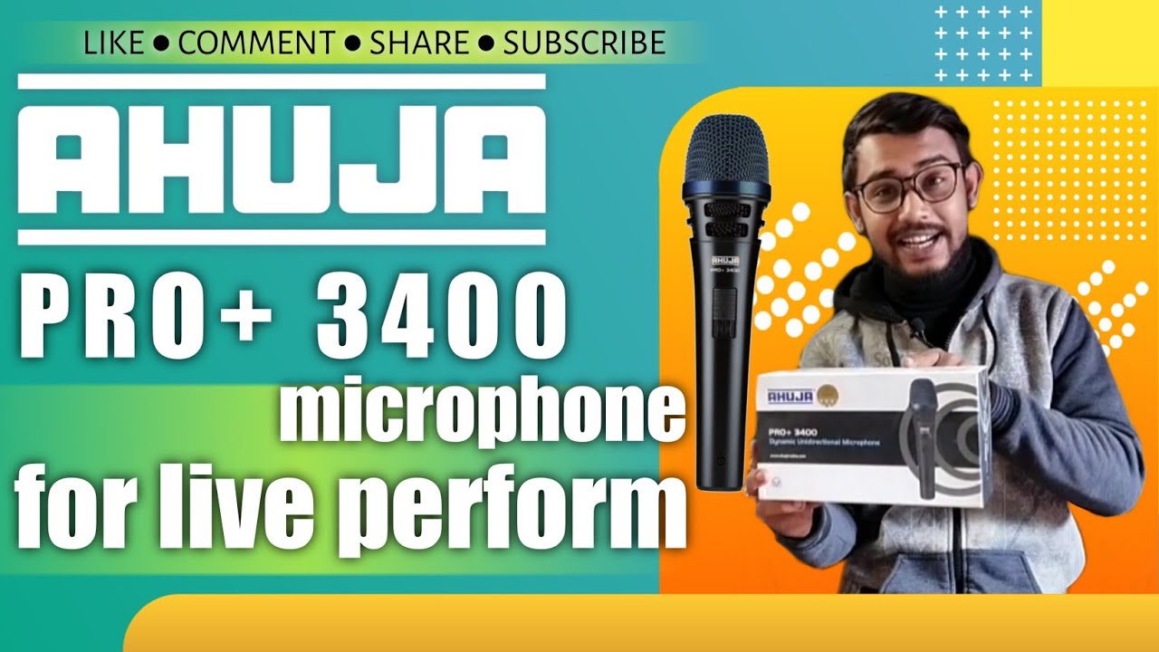 AHUJA PRO+3400 vocal mic for live perform in stage or online || price ...