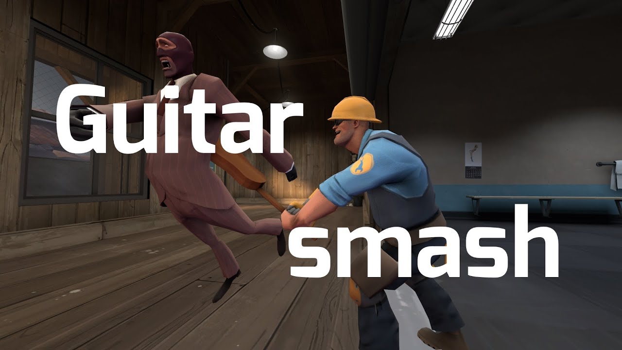 Guitar Smash - TF2 Funny moment - YouTube