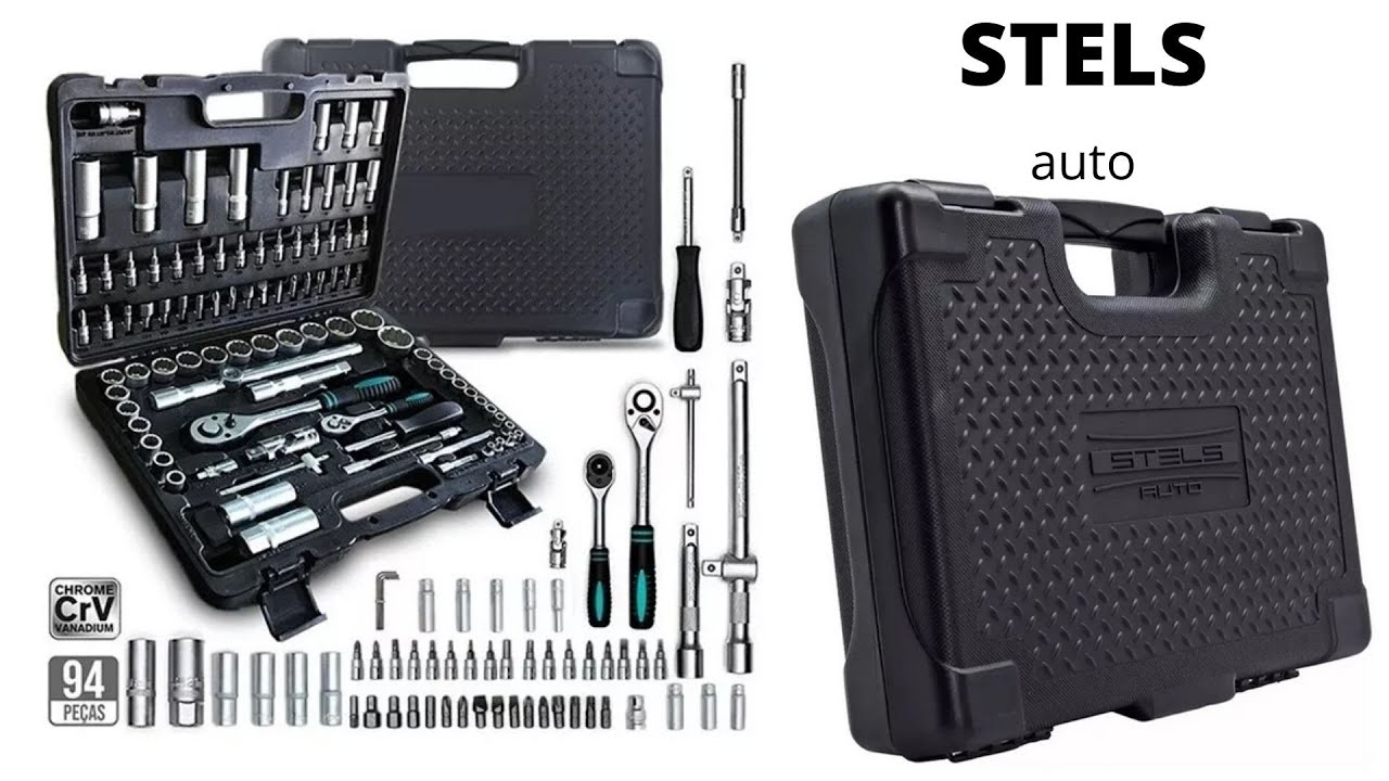 Maleta de ferramentas STELS 94 peças (review) 2020 - YouTube
