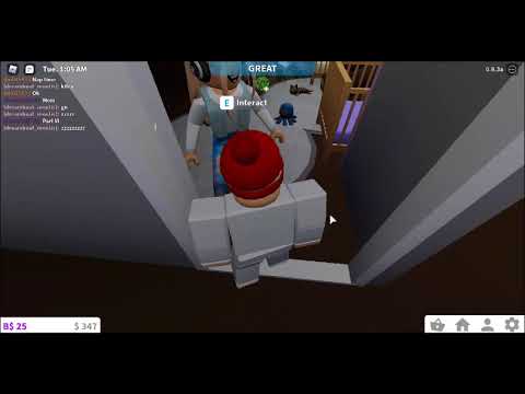 Bloxburg Roplay The baby poop her pants ahhhh....