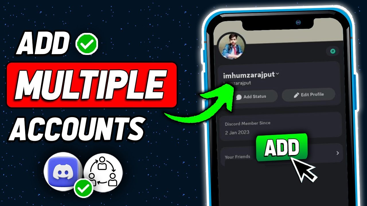 How to Add Multiple Discord Accounts on Mobile (2024 New Method) - YouTube