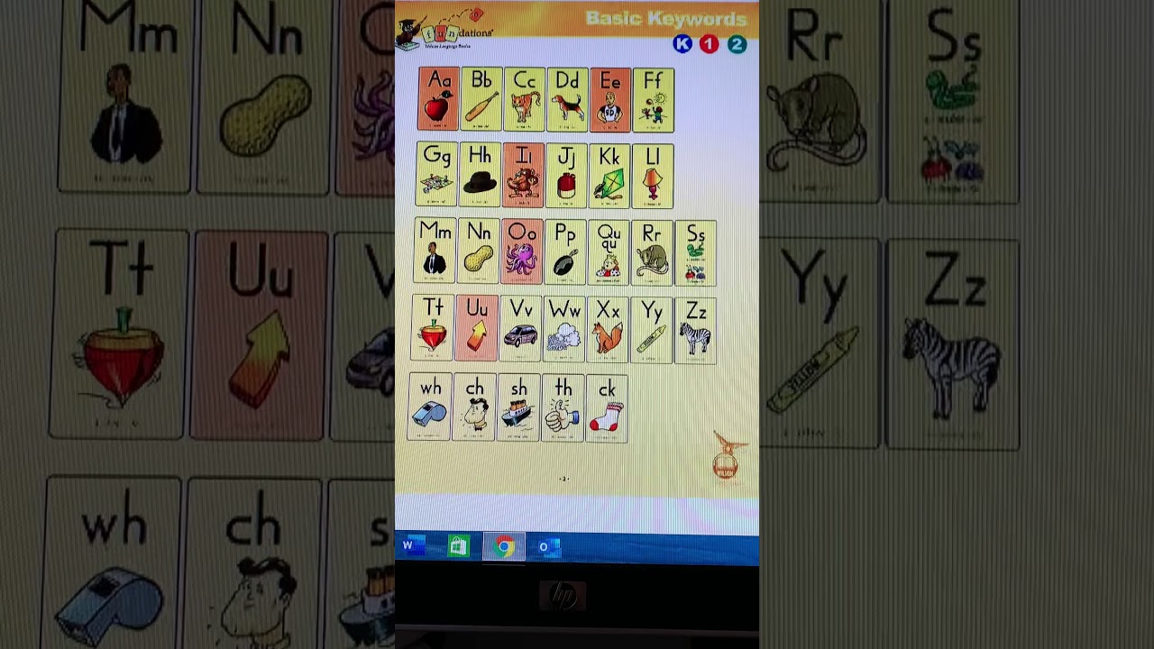 Letter/sound chart to Echo - YouTube