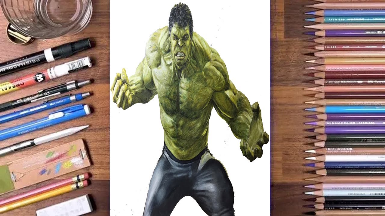 Drawing Hulk - Avengers Timelapse | Draw CC - YouTube