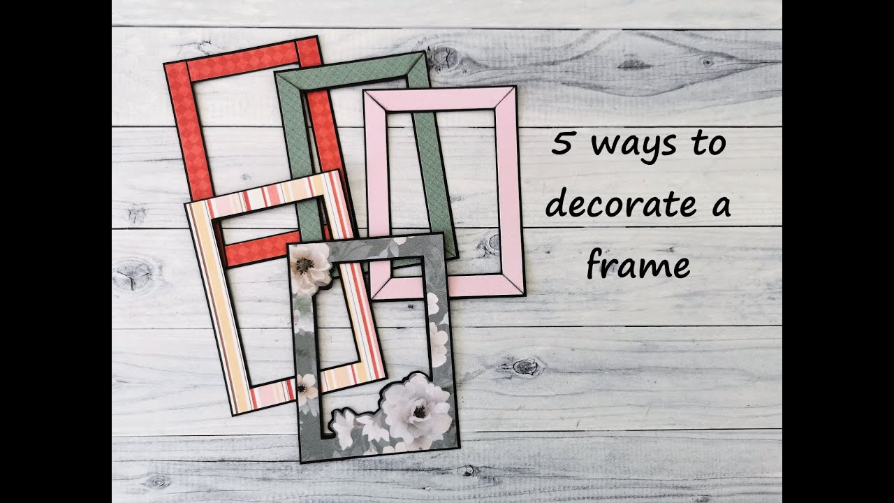 5 different ways to use patterned paper on your acetate window frames ...