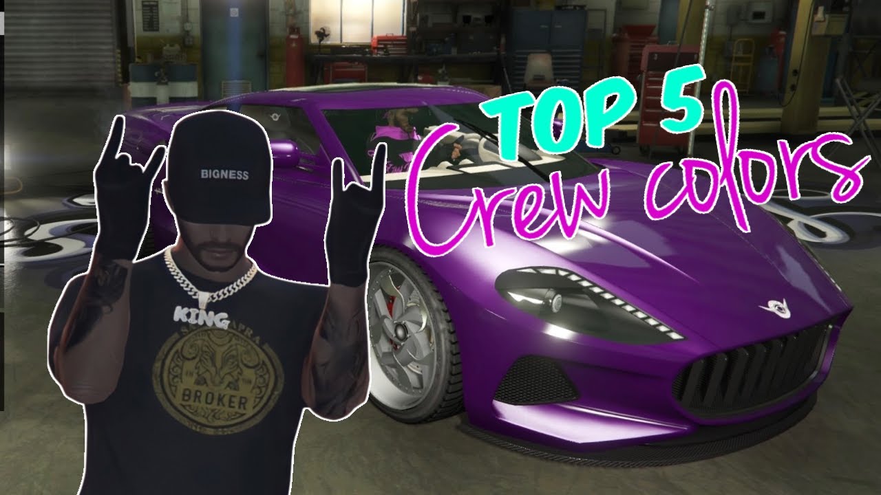 GTA 5- Top Crew Colors - YouTube