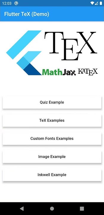 Rendering Maths Equations Using flutter_tex package (Demo) - YouTube