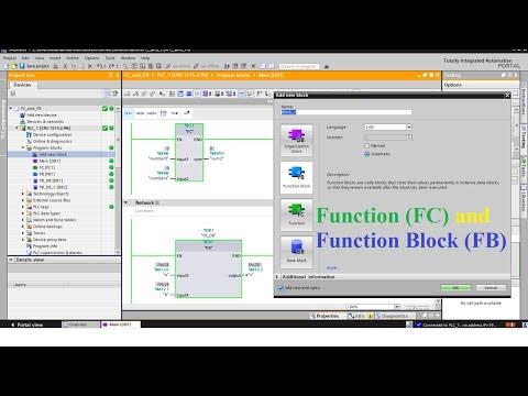 TIA Portal Functions (FC) and Function Blocks (FB) working principle ...