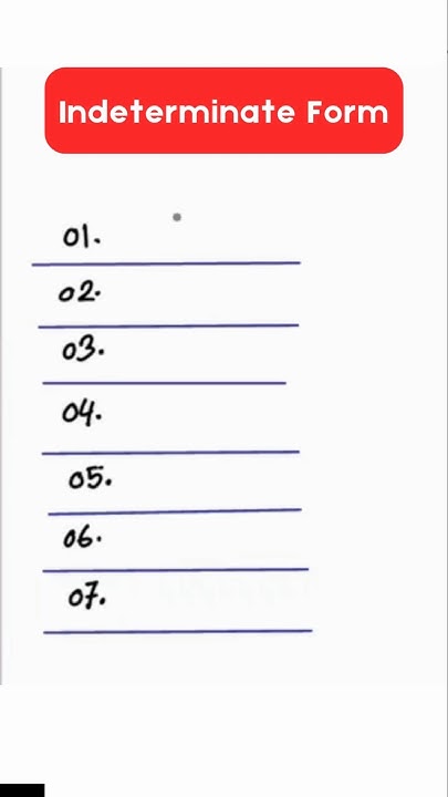 Indeterminate form..👍 #maths #indeterminate_forms - YouTube
