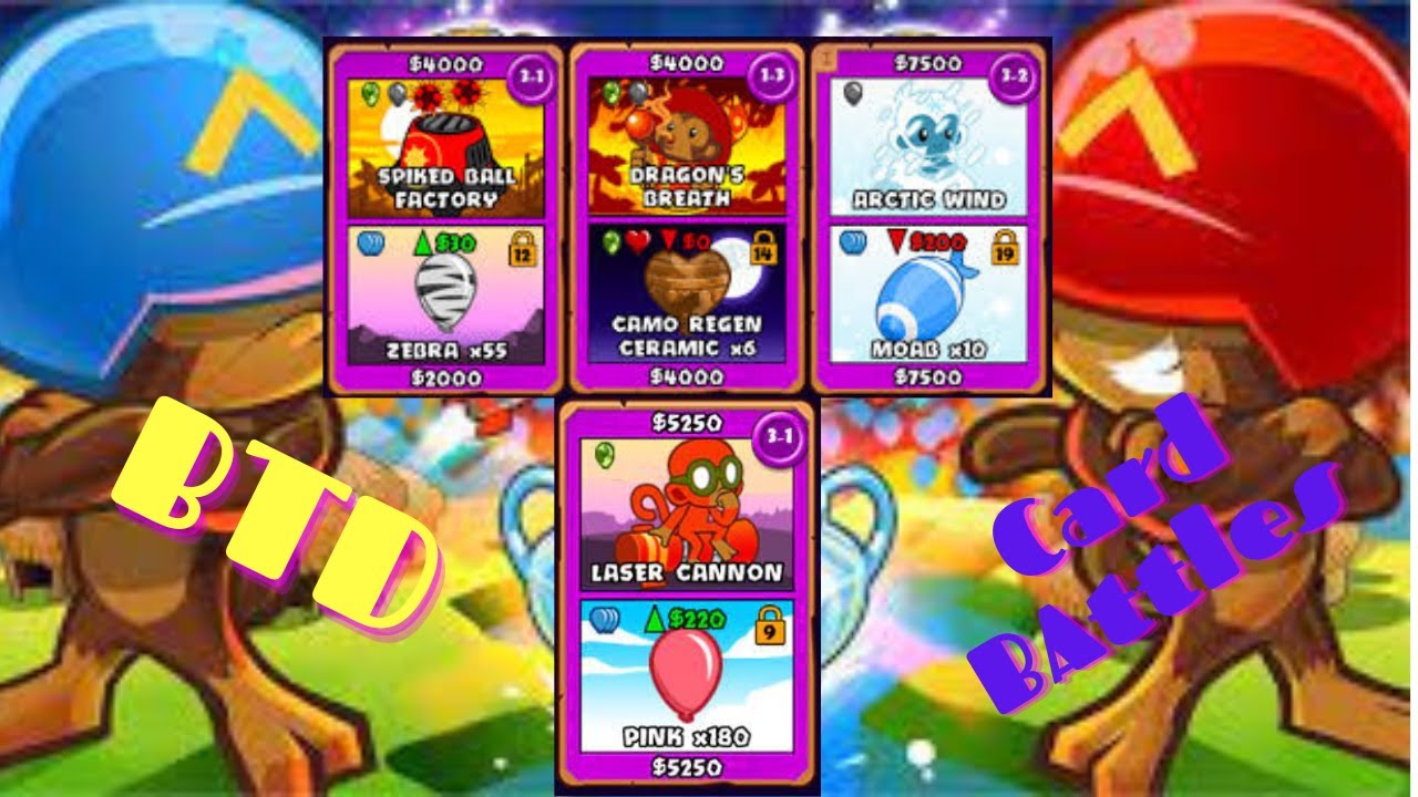 CARD BATTLES BTD BATTLES - YouTube