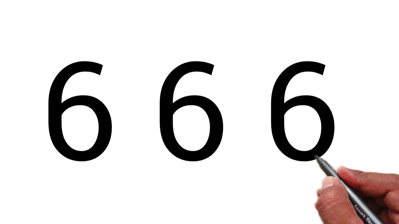 Cat Drawing Beautiful | How to Draw Cute Cat From 666 Number | 666 ...