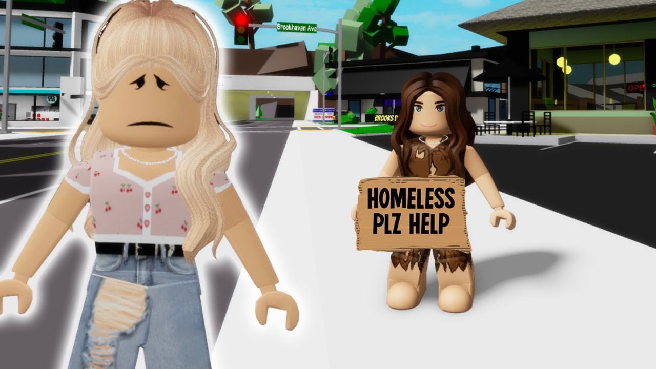 MY BEST FRIEND IS HOMELESS!! **BROOKHAVEN ROLEPLAY** | JKREW GAMING ...
