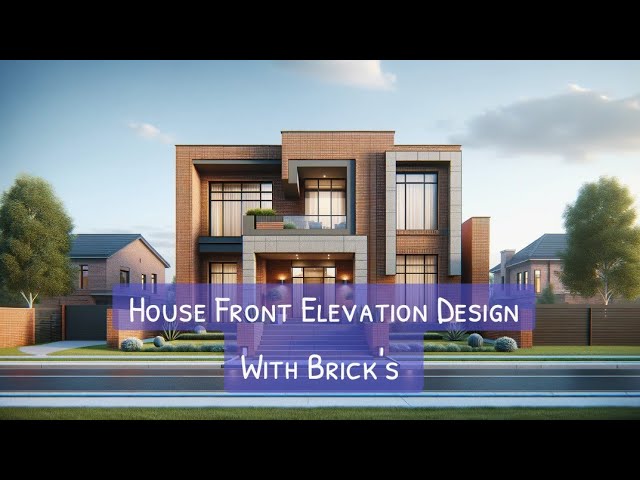 Modern Brick Building Elevations Modern House With Brick Elevation