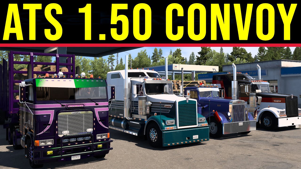 ATS CONVOY - SCS MULTIPLAYER I US Trucks Tour 🔴 LIVE [481] AMERICAN ...