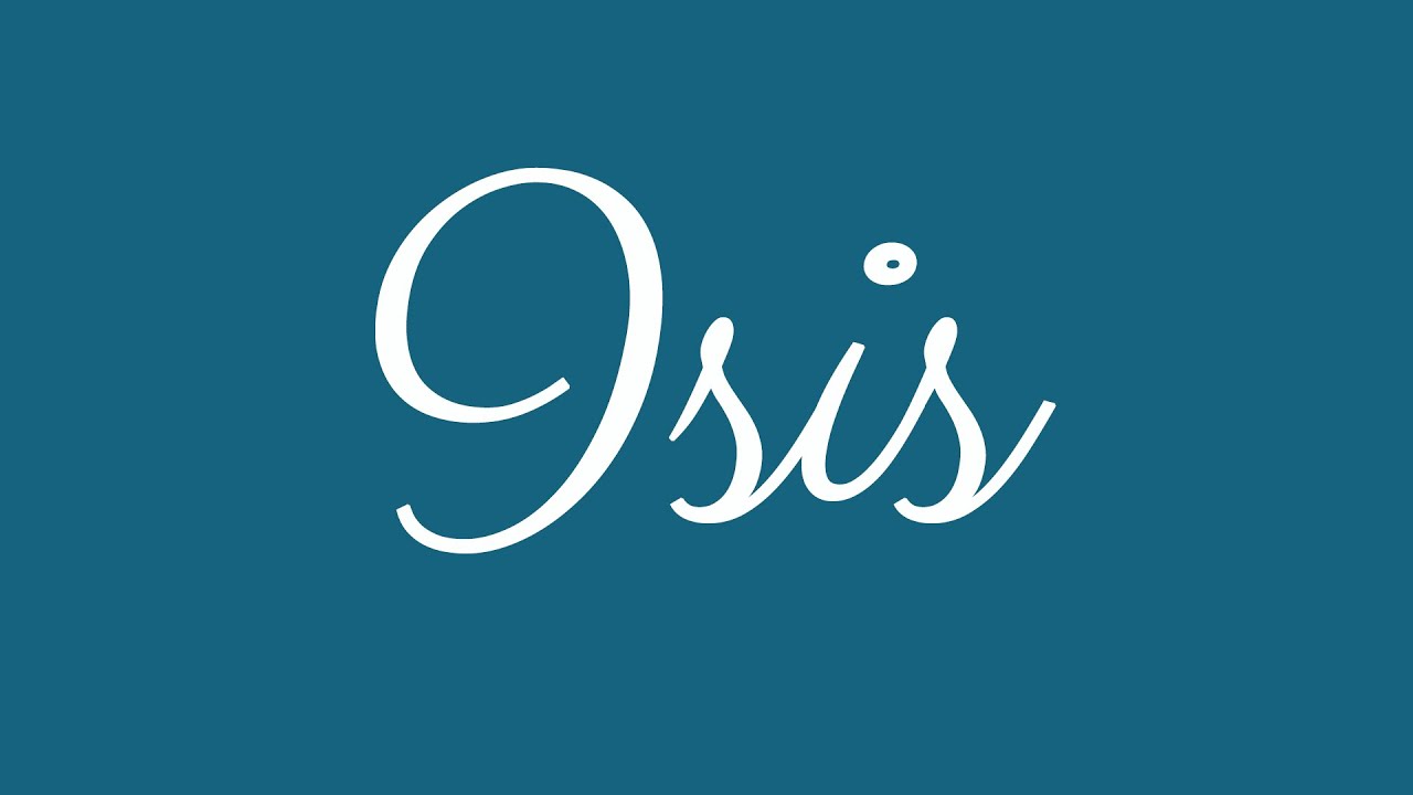 Learn how to Sign the Name Isis Stylishly in Cursive Writing - YouTube