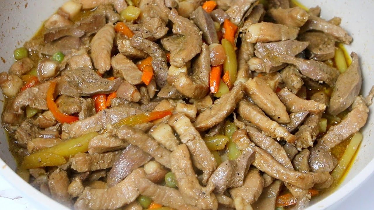 Pork Igado Recipe Ilocano Pork Igado Pork Stew Youtube