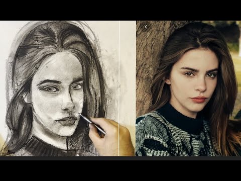 How to draw face/ how to draw facial features / draw easy - YouTube