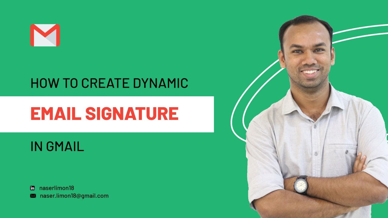 How to Create Dynamic Email Signature in Gmail | Professional Email ...