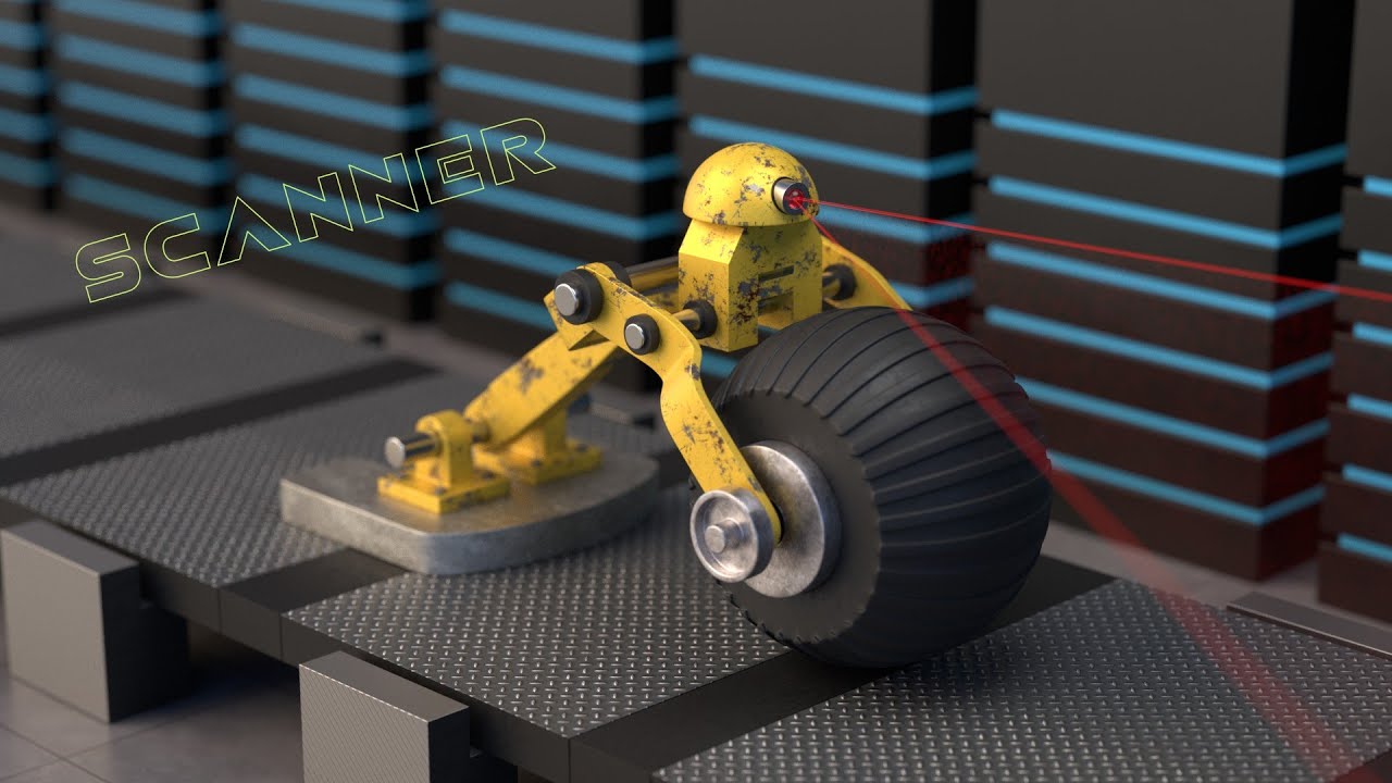 Silly Robots : Scanner - Short 3D Looping Animation made in Blender ...