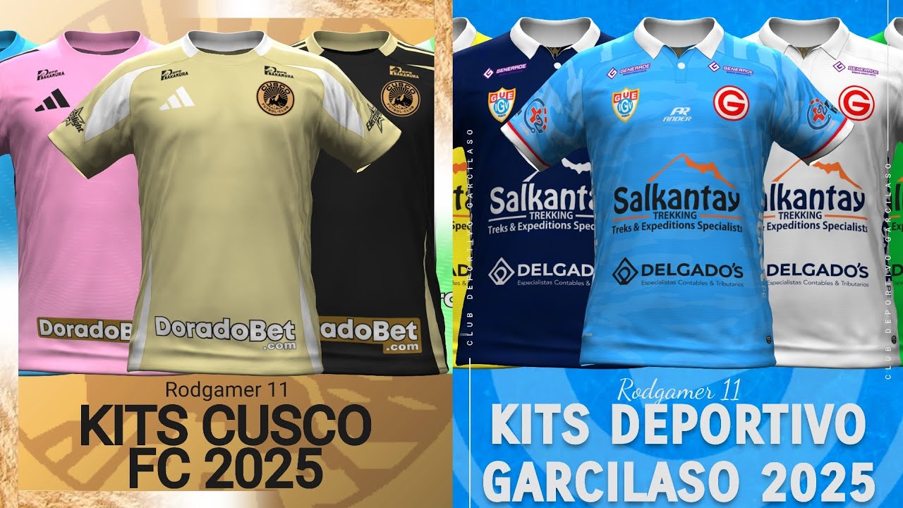 Kits/Camisetas Cusco FC y Deportivo Garcilaso 2025 con/sin parche Liga ...