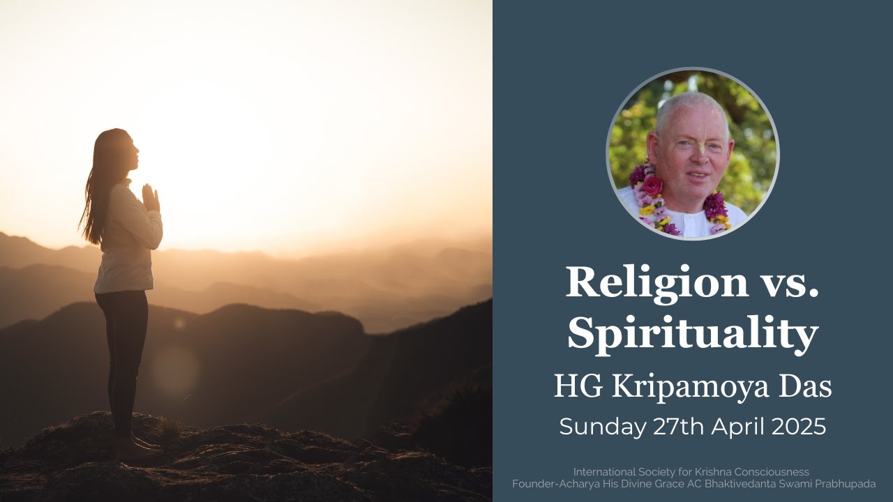 Religion vs. Spirituality - HG Kripamoya Das - YouTube