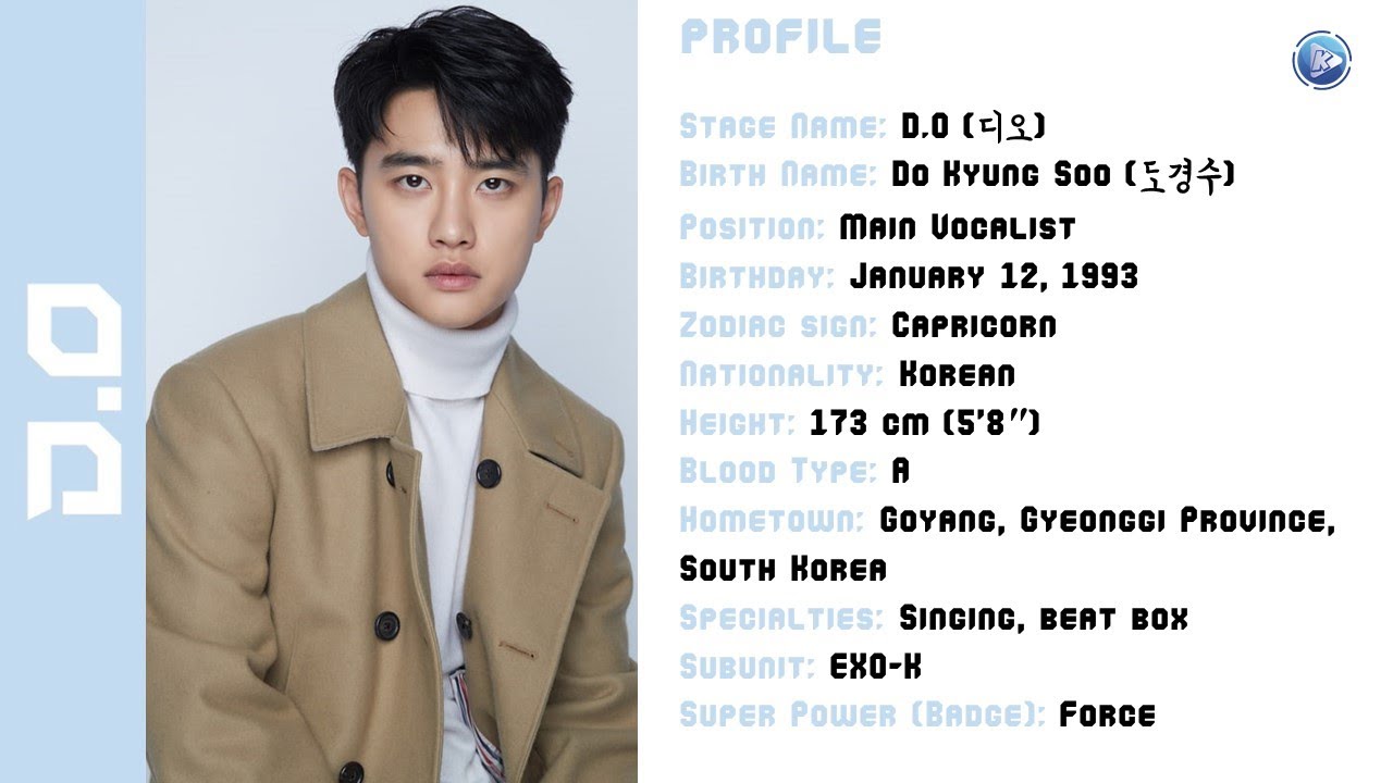 EXO K-D.O(real name, age, ideal type, hobby, facts ...) - YouTube