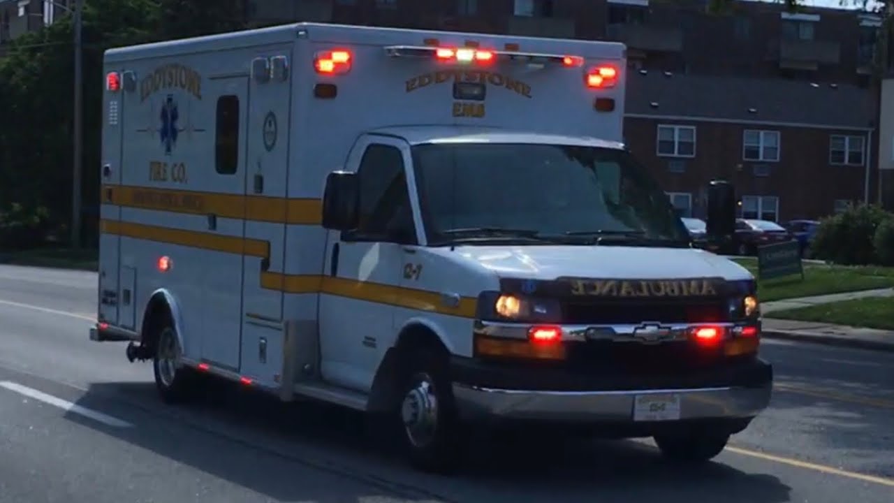 Eddystone Fire Company Ambulance 12 Responding 5-26-20 - YouTube