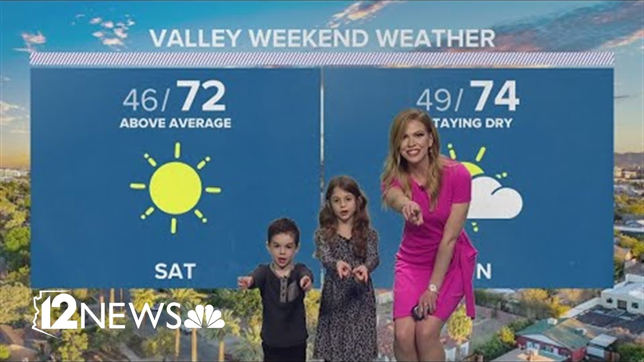12News Weather Kids read the forecast - YouTube