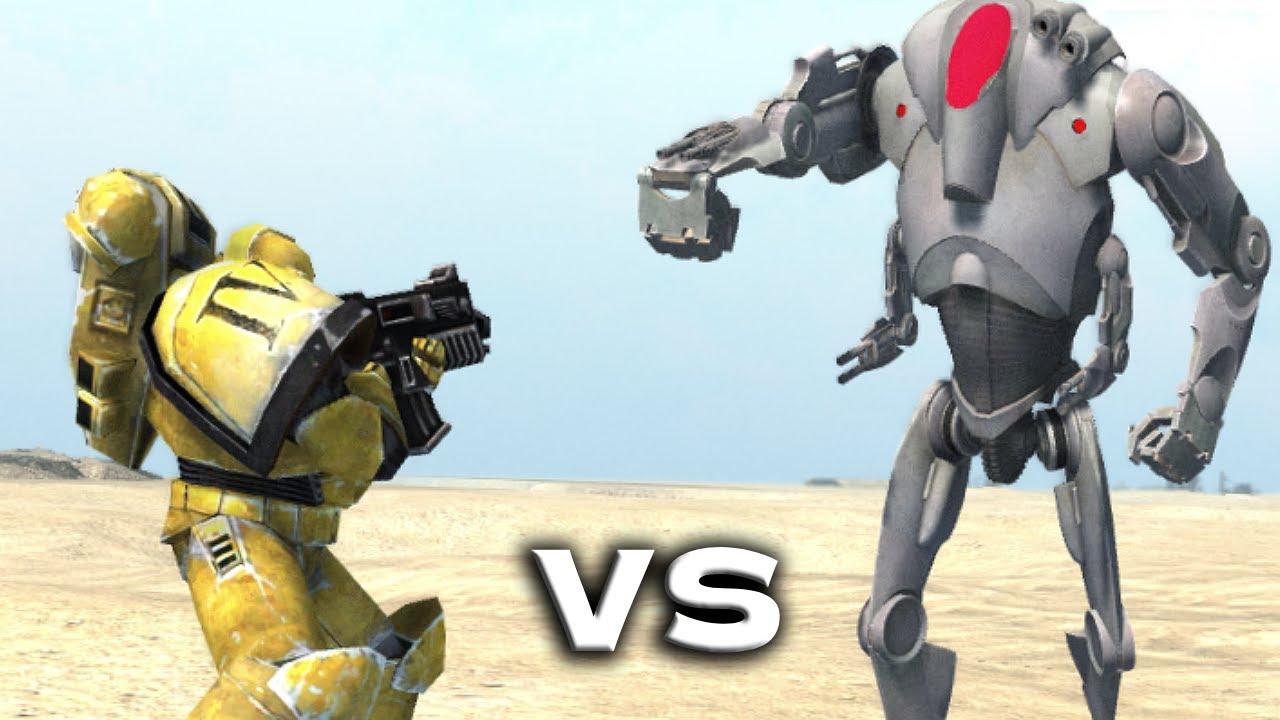 Space Marine vs B3 Ultra Battle Droid - Who is More Effective? - YouTube