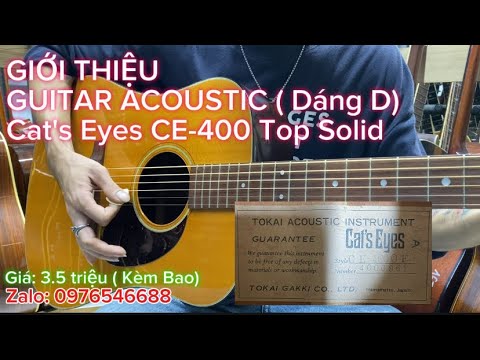 Guitar Acoustic Cat's Eye CE400 Top Solid - Âm Hay - YouTube