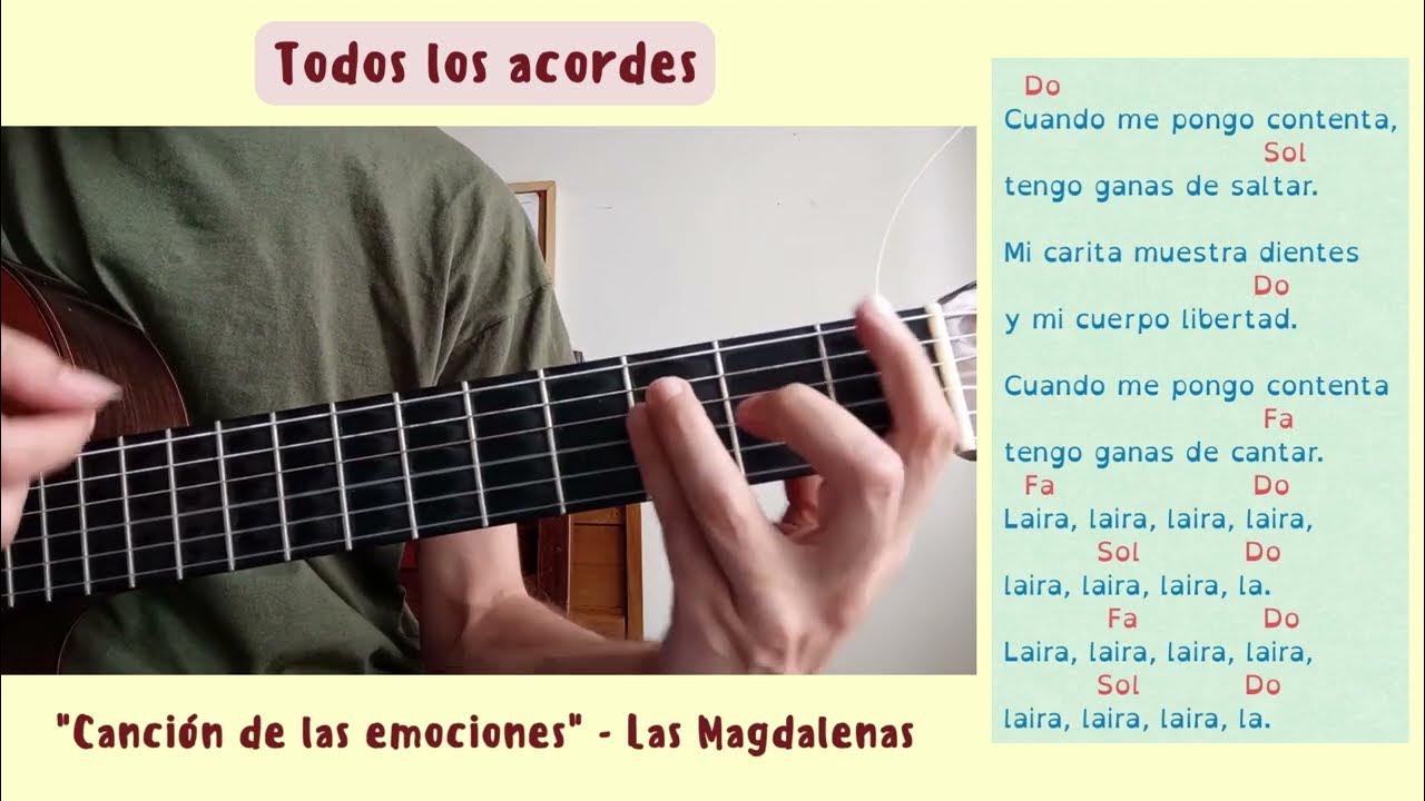 🎸Tutorial 🎸de "Canción de las emociones" 😔😊(Las Magdalenas) - YouTube