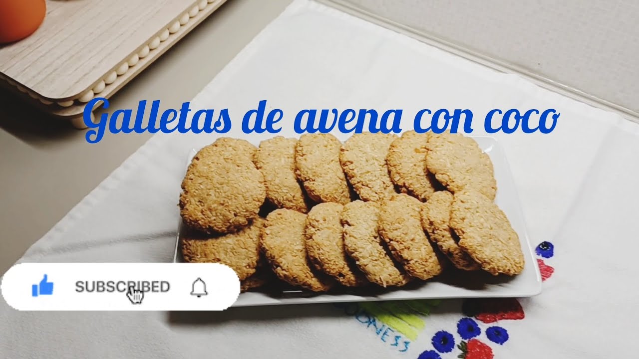 Ricas galletas de avena con coco! - YouTube