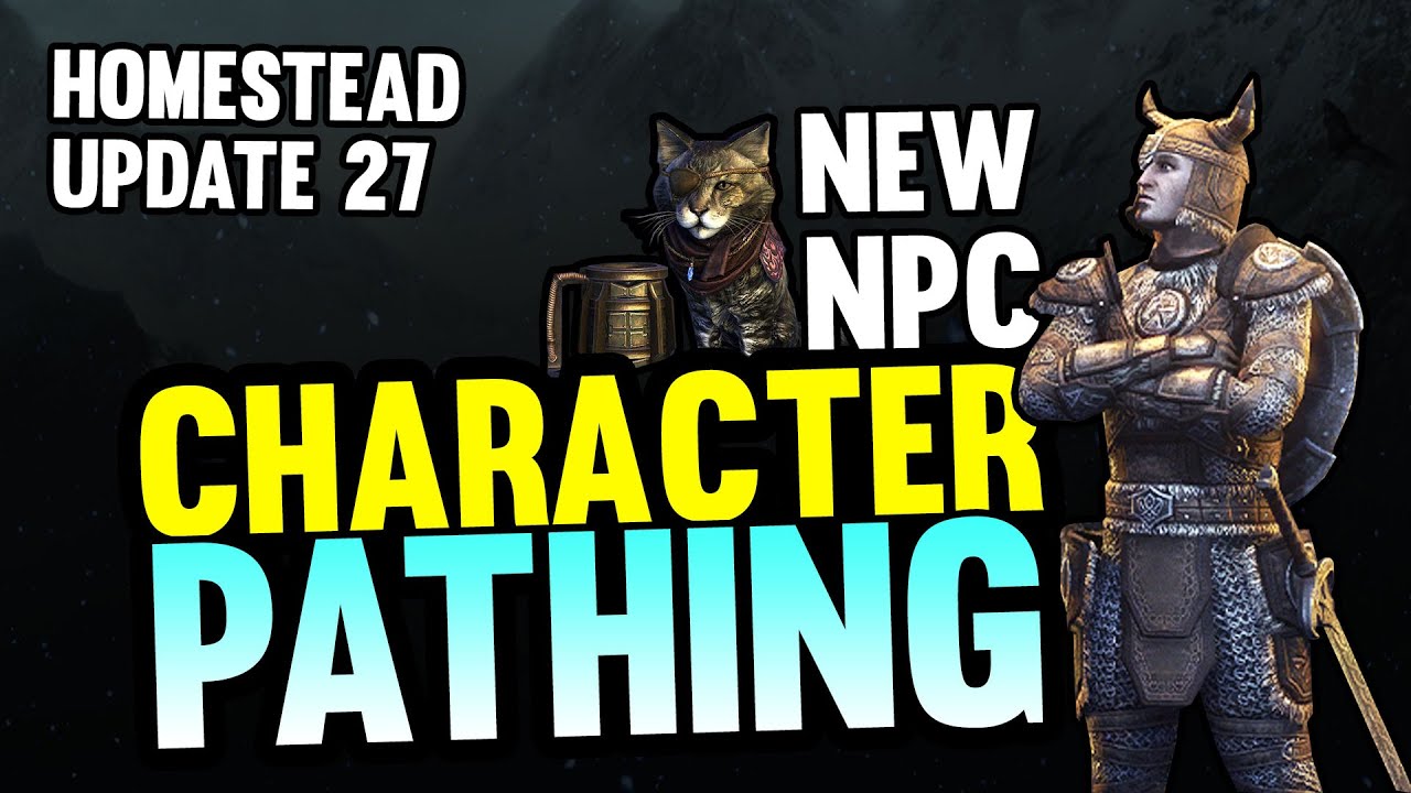 ESO Character pathing - New npc - YouTube