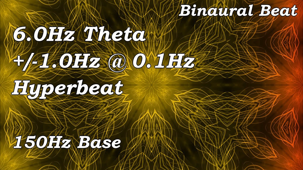 6.0Hz +/-1.0Hz@0.1Hz Theta Binaural Hyperbeat | Sleep, Relaxation ...