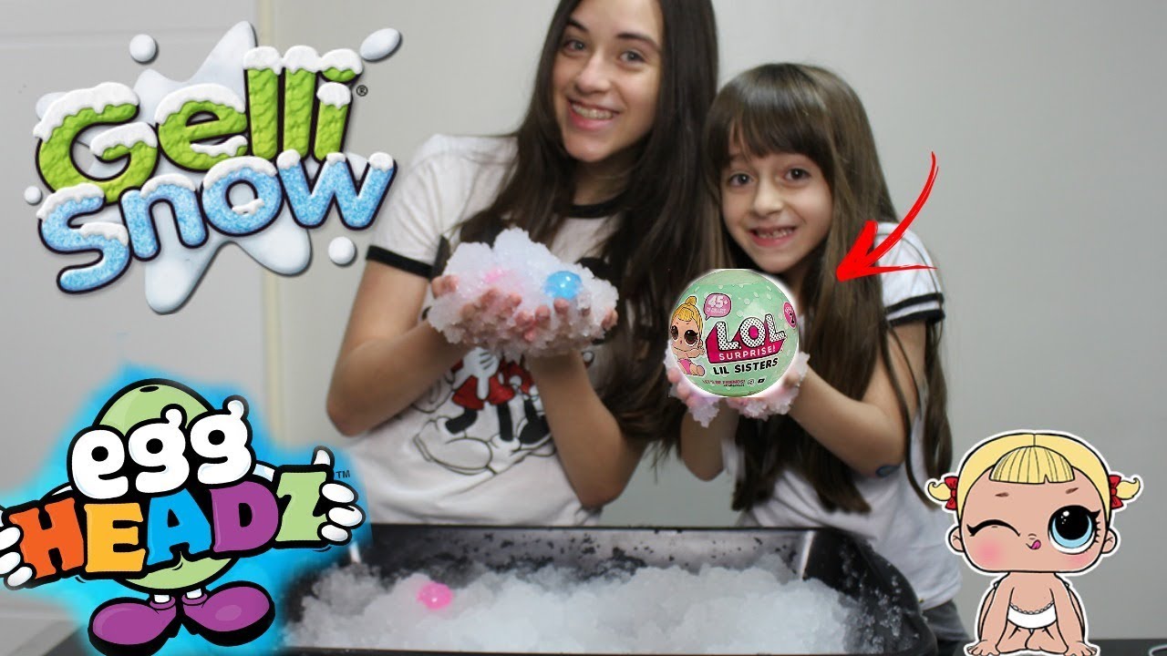 DESAFIO GELLI SNOW COM LOL SERIE 2 (LIL SISTERS) E EGG HEADZ SUPRESSA ...