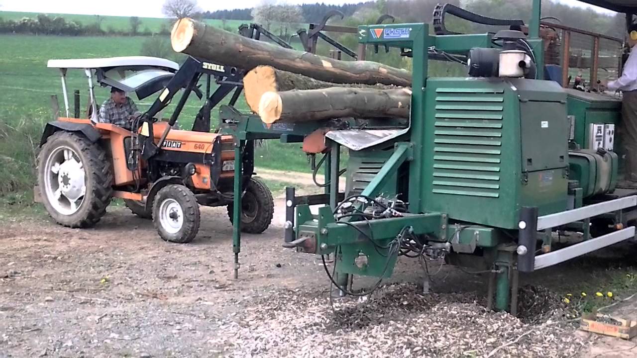 Posch Spaltfix K-500 mit John Deere und Fiat 3 - YouTube