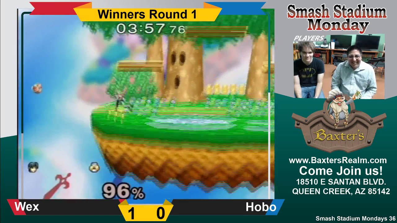 WR1 Smash Stadium Monday #36 Wex (Falco, Marth, Fox) VS Hobo (Sheik ...