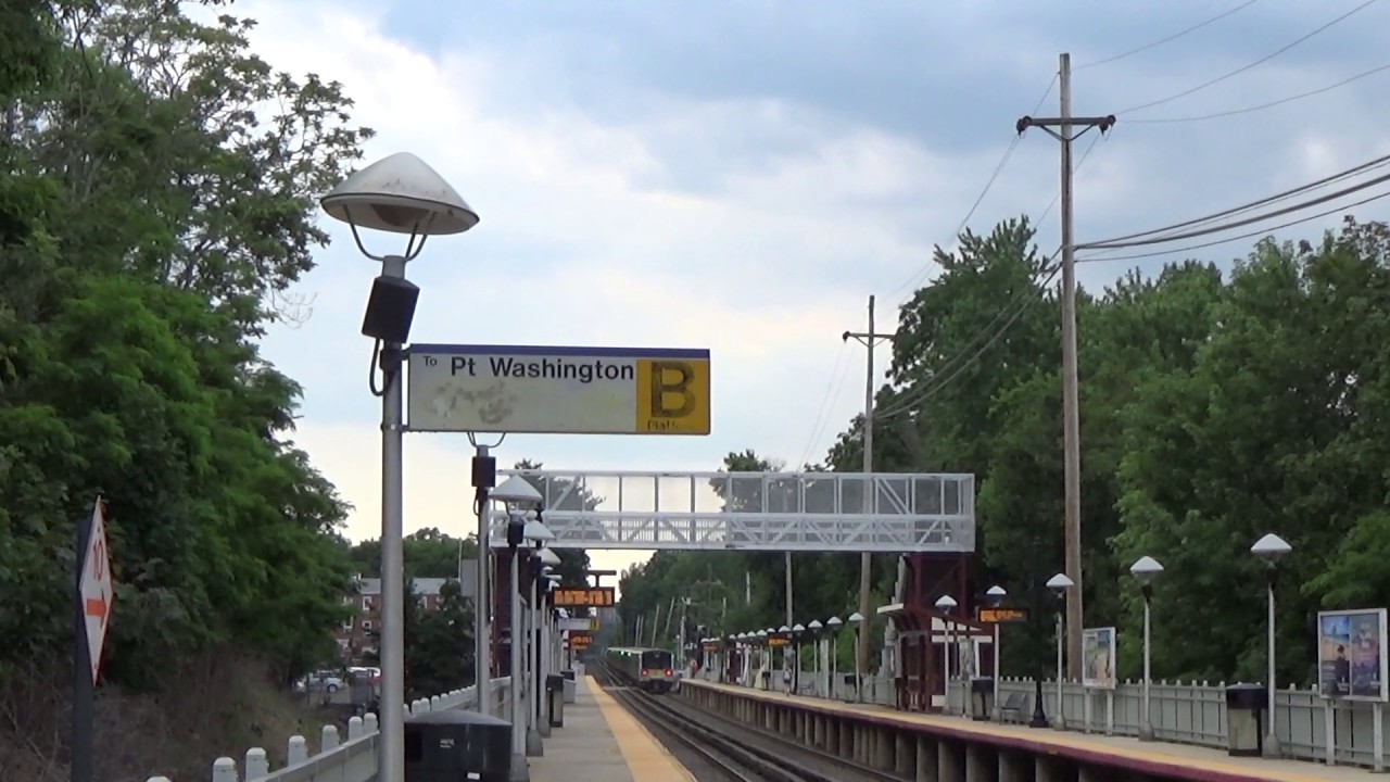LIRR Little Neck - Train Arriving From the East - YouTube
