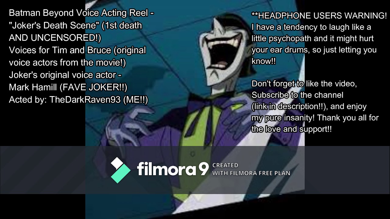 Batman Beyond Voice Acting Reel - YouTube