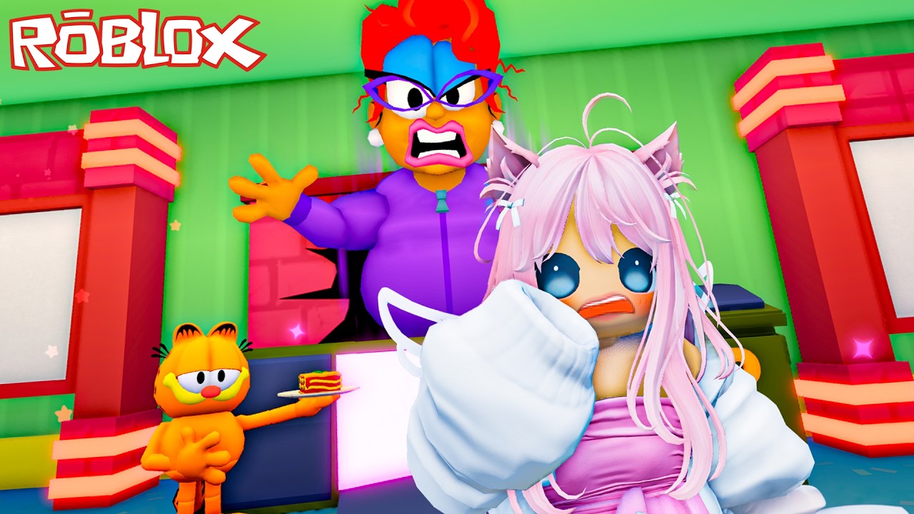 KÖTÜ TEYZE BENİ EVİNE KAPATTI!! - ROBLOX ESCAPE CRAZY CAT LADY! (Obby ...