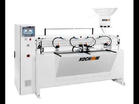Koch PTP Basic (CNC Boring, Gluing and Dowel Driving Technology) - YouTube
