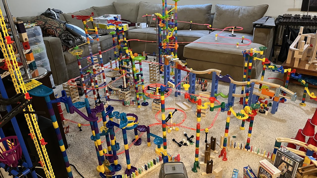 Big messy marble run - YouTube